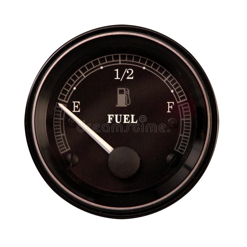 Running on empty stock image. Image of black, auto, white - 38657