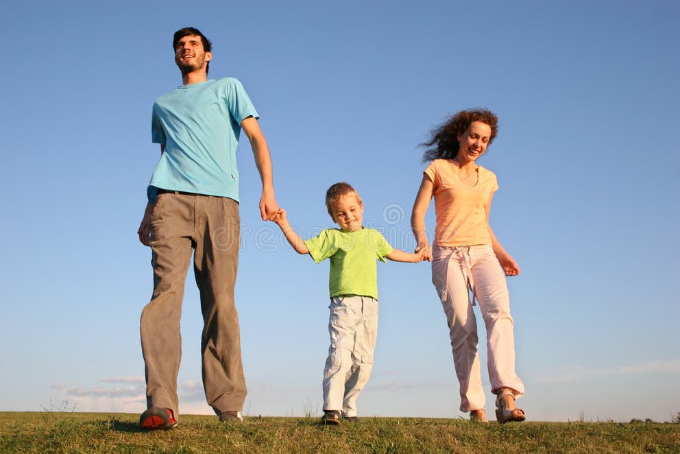 Running family stock photo. Image of family, happy, joyful - 1030852