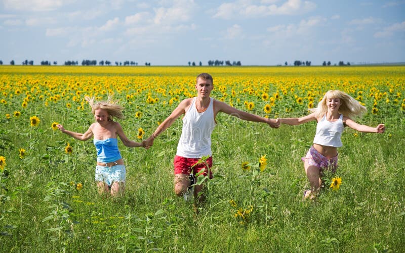 Running in the field stock image. Image of plant, beauty - 10719109