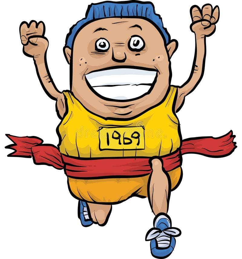 Running Finish Line stock illustration. Illustration of success - 41558592