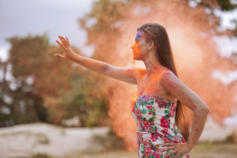 Blue healing energy stock image. Image of festival, color - 32252177