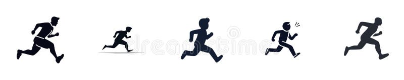 Running Fitness Exercise Speed and Endurance Challenge Stock Vector ...