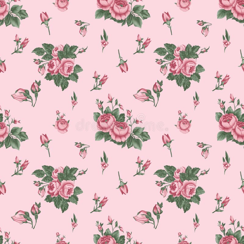 Floral Pattern Wallpaper Background Seamless Beautiful Digital Pattern ...