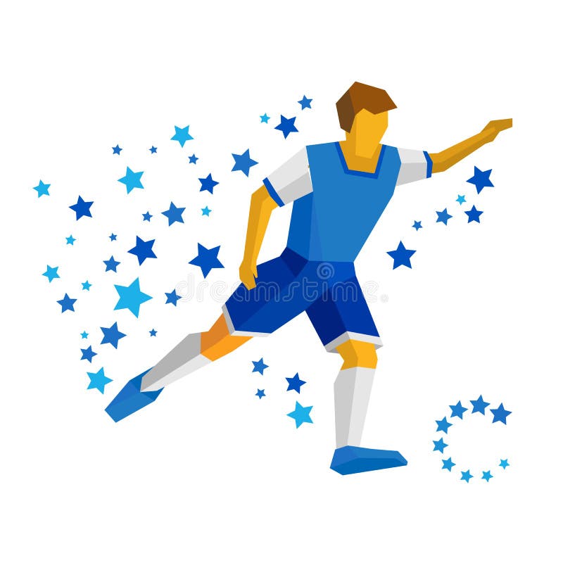 Football Player Running Clipart