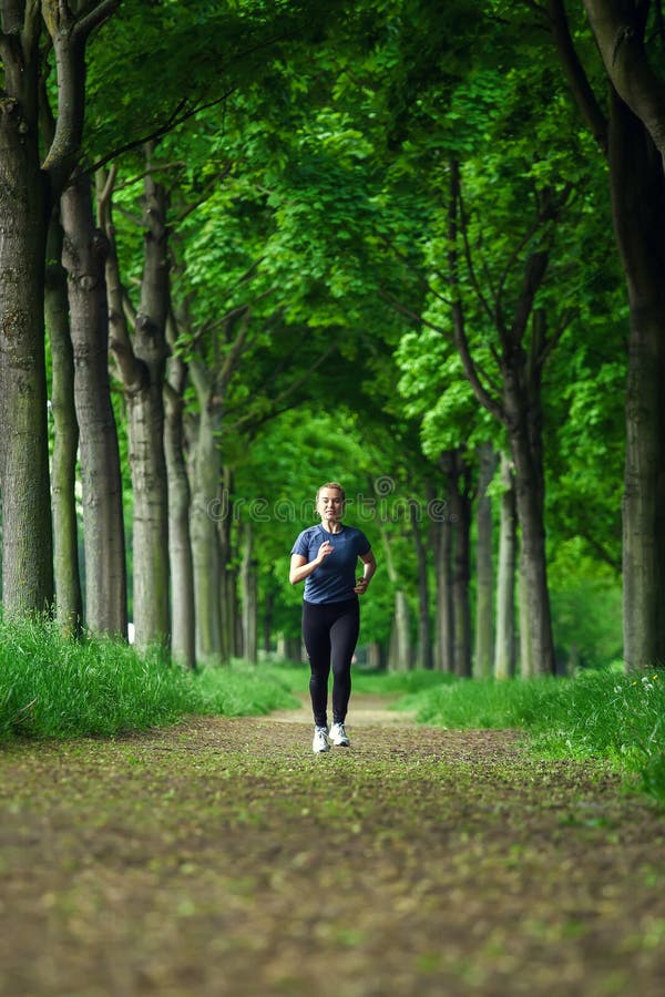 Person running stock image. Image of sunlight, forest - 2501091