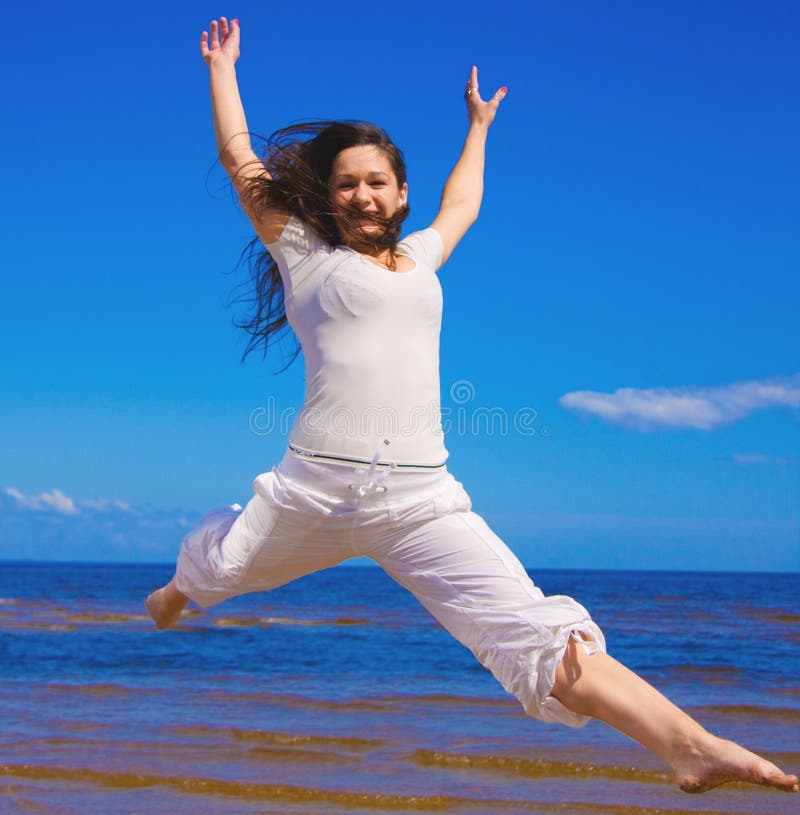 Running forward stock photo. Image of summer, shore, person - 10323934