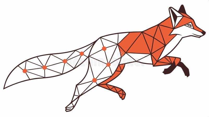 Running Fox Silhouette, Geometric Animal, Modern Wildlife, Fox Shape ...