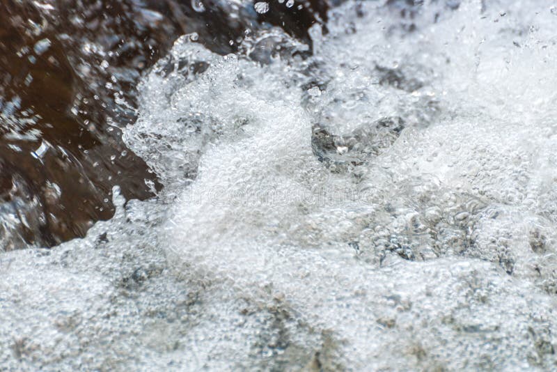 Running fresh water stock image. Image of bubble, river - 193642073