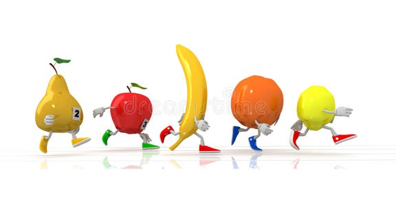 Running Fruit Stock Illustrations – 4,808 Running Fruit Stock ...