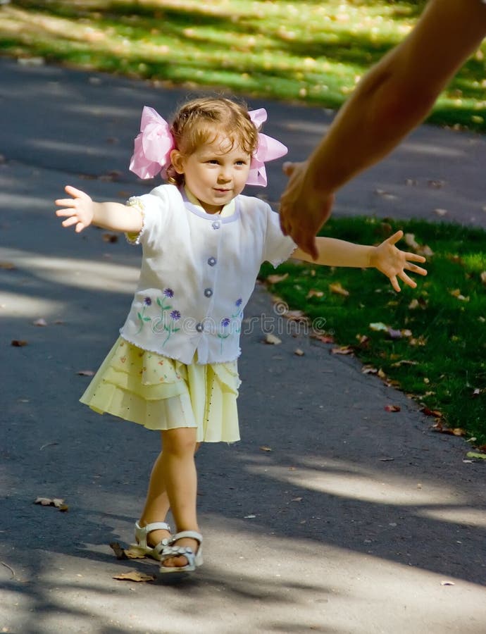 Running girl stock image. Image of happiness, activity - 7089955