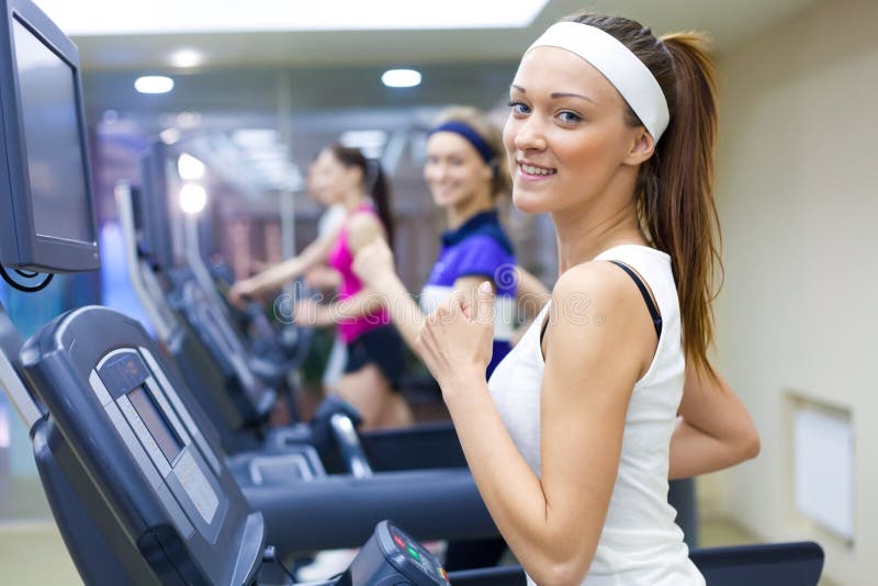 Running in gym stock image. Image of lifestyle, health - 38865027