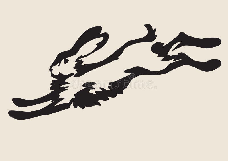 Running Hare Clipart