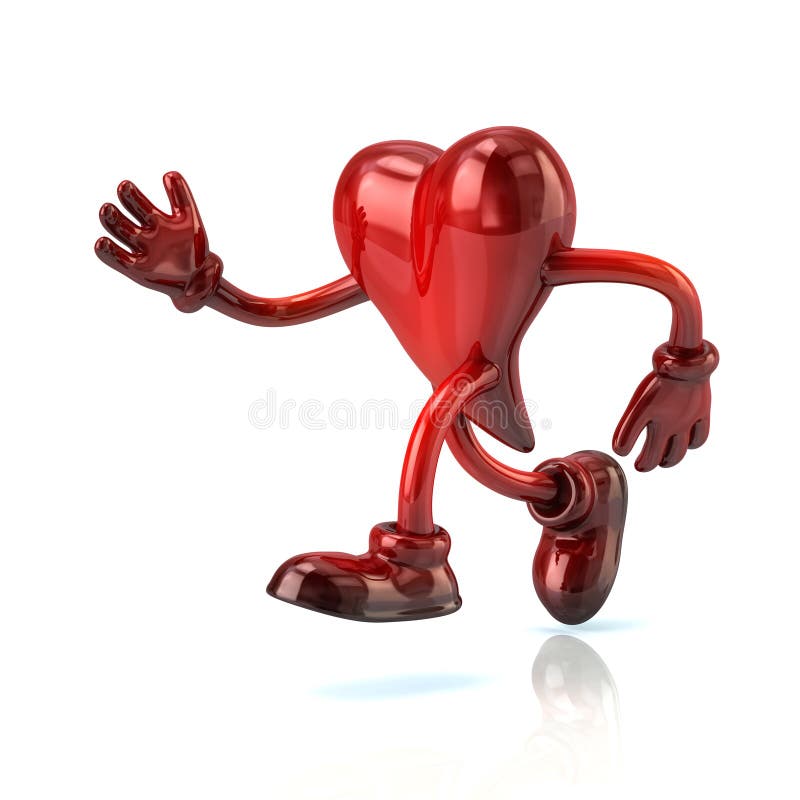 Running Heart Rate Man Active Runner Health Chart Stock Illustration ...