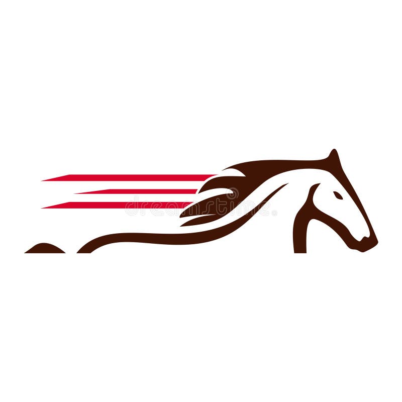 Running Horse Logo Design Template Stock Vector - Illustration of ...