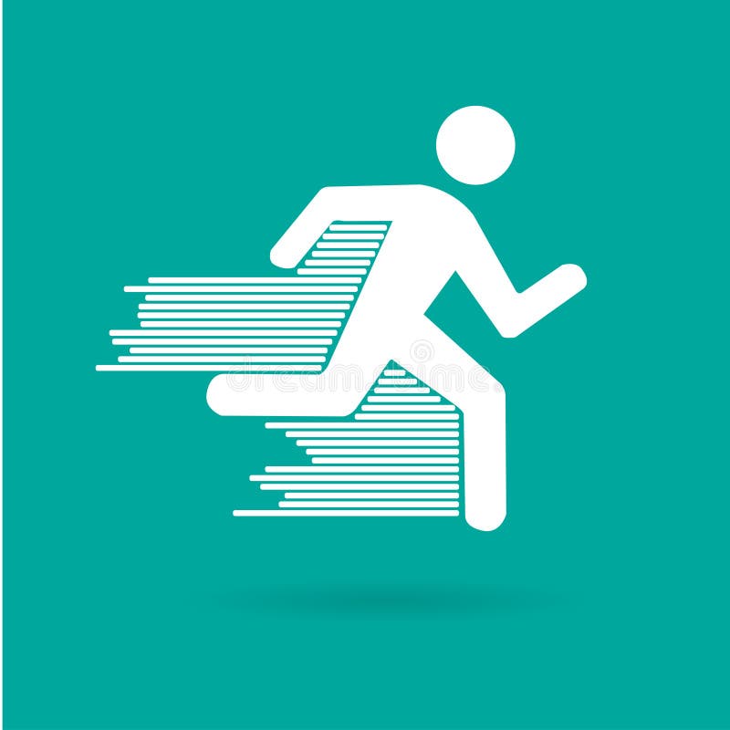 Running Icon Running Icon Running Icon Stock Illustration ...