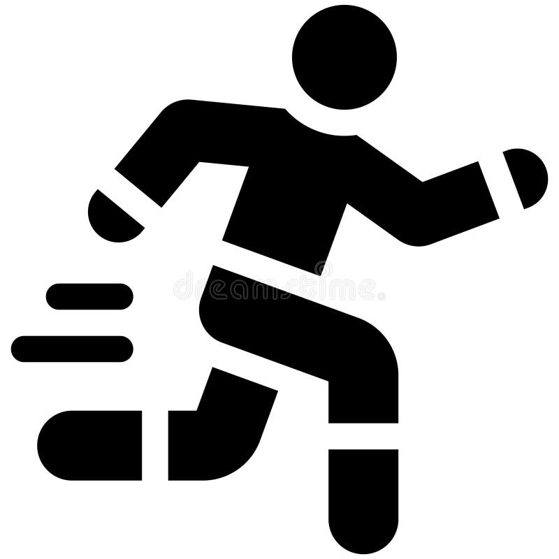Running Icon, Marathon Related Vector Stock Vector - Illustration of ...