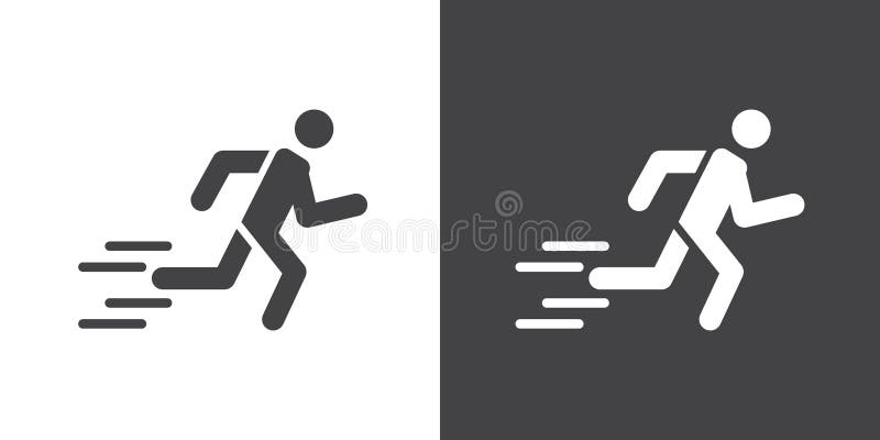 Running Icon Thin Line Illustration Set Stock Vector - Illustration of ...
