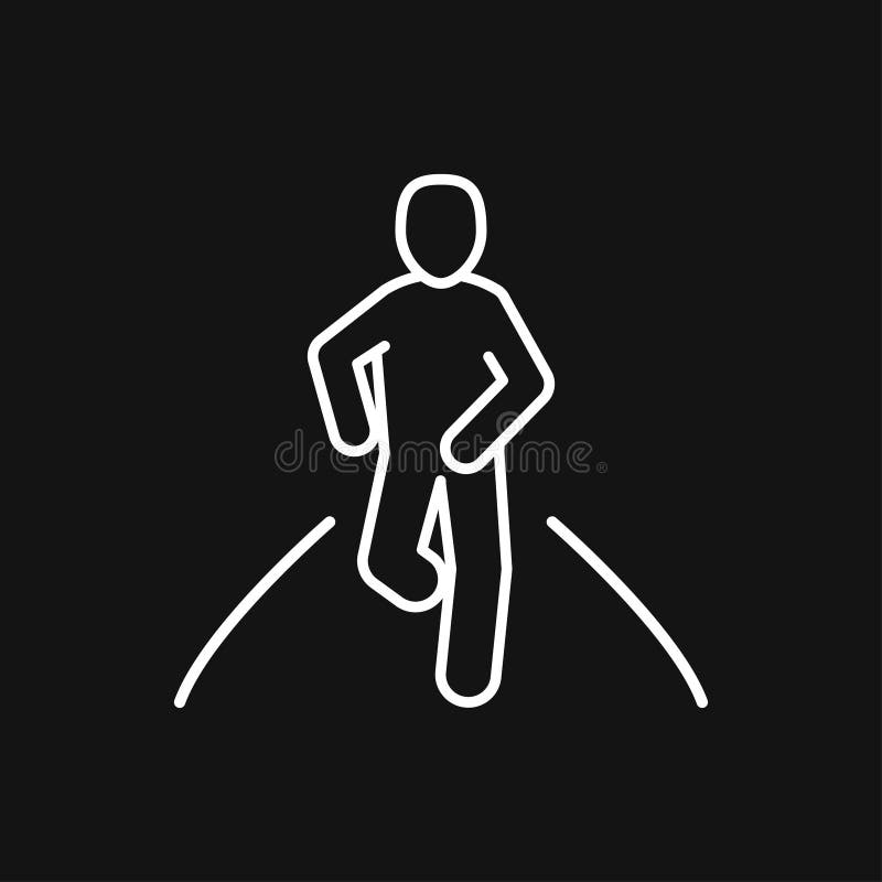 Running Icon Vector Sign Symbol for Design Stock Illustration ...