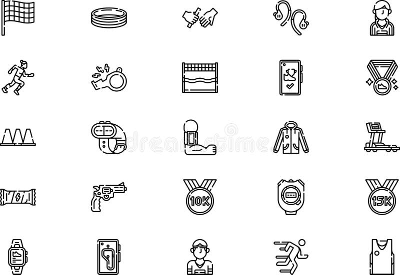 Running Icons Stock Illustrations – 16,208 Running Icons Stock ...
