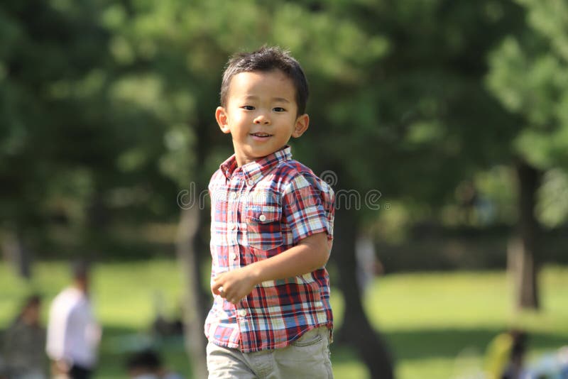 Running Japanese boy stock photo. Image of japanese, four - 47653558