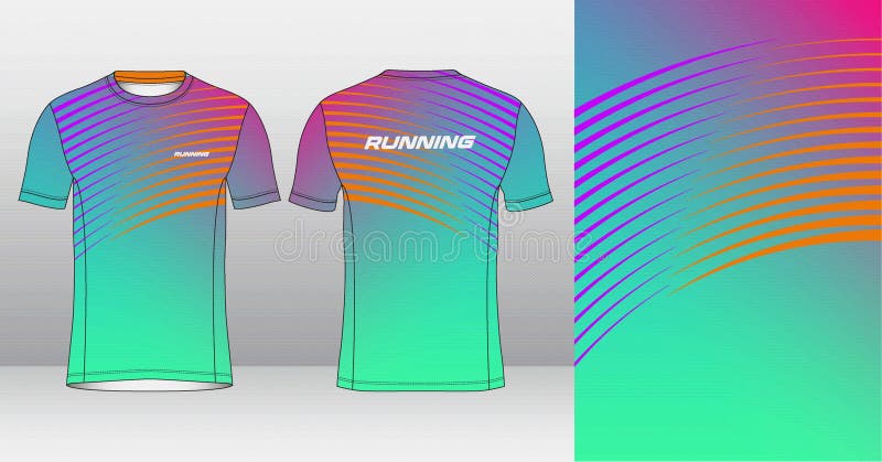 Running Jersey Design. Sport Jersey Design for Custom Sublimation Stock ...