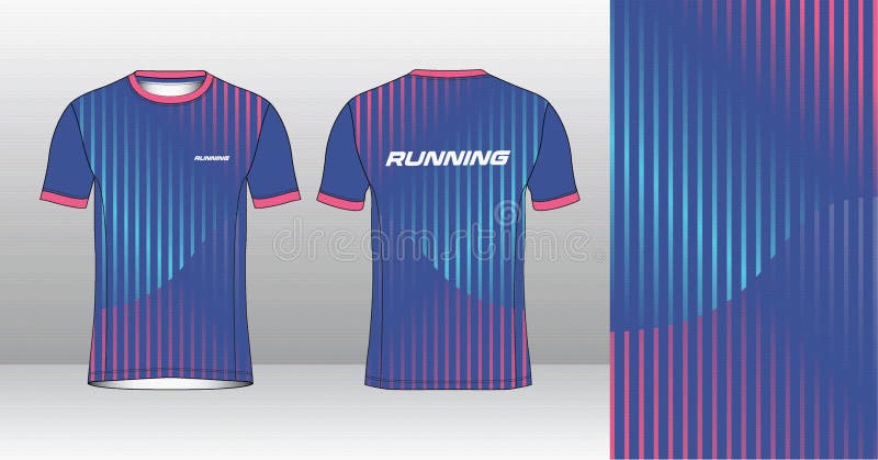 Running Jersey Design. Sport Jersey Design for Custom Sublimation Stock Vector - Illustration of ...