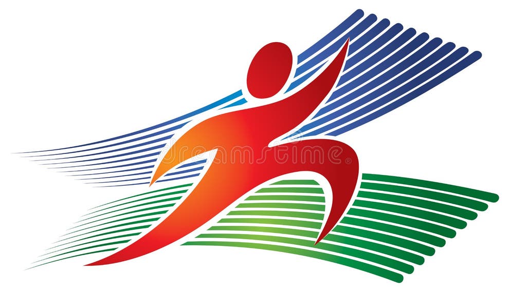 Running Jogging Logo stock vector. Illustration of identity - 41157795