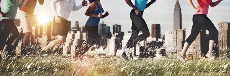 Running Jogging Outdoor Exercise Athlete Healthy Concept Stock Image ...