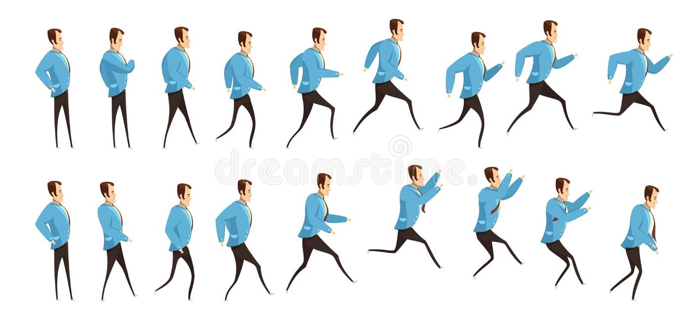 Running Man Animation Stock Illustrations – 881 Running Man Animation ...