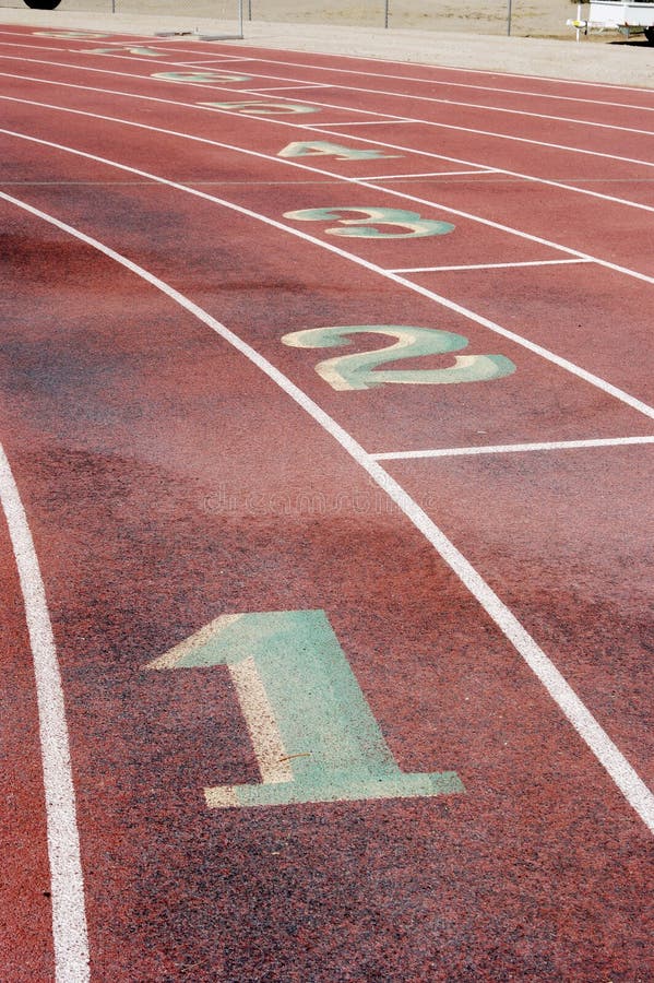 Running Lanes, 4 stock photo. Image of compete, mark, endurance - 709028