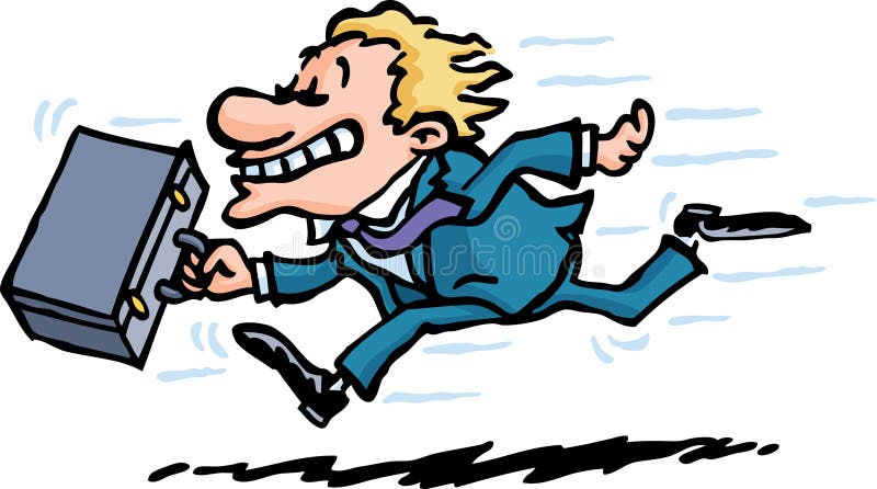 Always running late stock vector. Illustration of wristwatch - 5936630