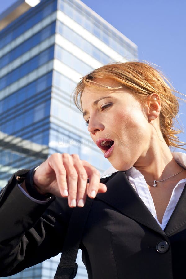 Running late stock photo. Image of looking, clock, professional - 24941840