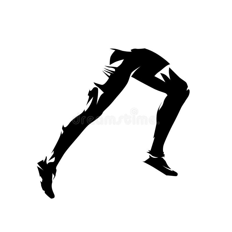 Running Legs, Abstract Isolated Vector Silhouette, Side View Stock ... Running Legs, Abstract Isolated Vector Silhouette, Side View Stock ...