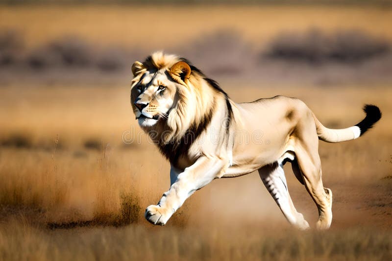Running Lion Wallpaper