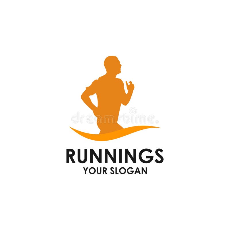 Running logo template stock illustration. Illustration of creative ...