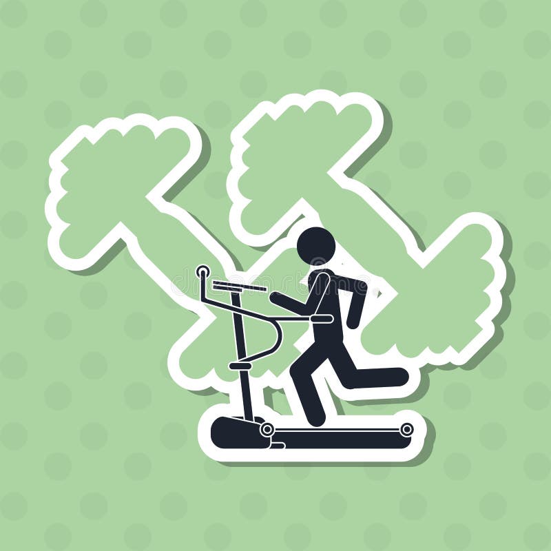 Running Machine Icon Design , Vector Illustration Stock Vector ...