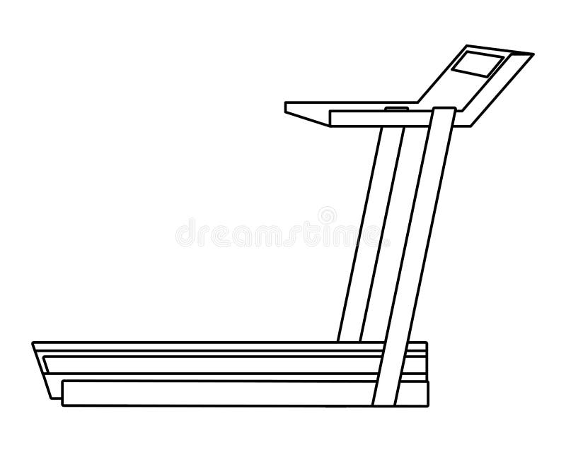 Running machine icon stock vector. Illustration of lift - 142075435