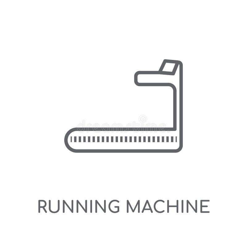 Running Machine Linear Icon. Modern Outline Running Machine Logo Stock ...