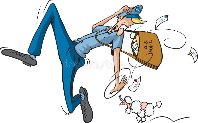 Running Mailman stock vector. Illustration of vector - 59551076