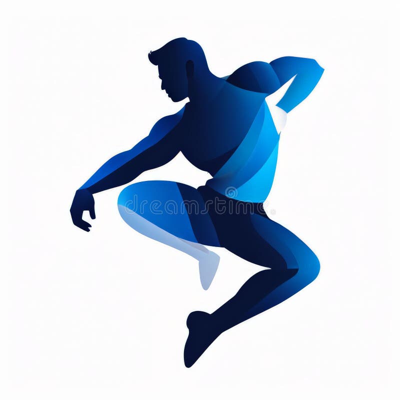 Running Male Runner, . Vector Graphic Stock Illustration - Illustration ...