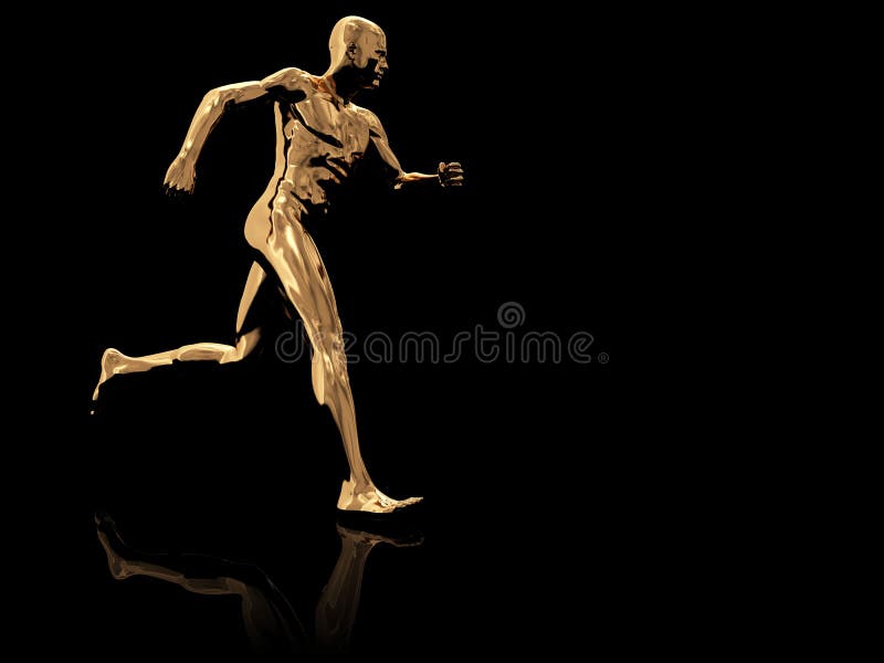 Running Man. Polygonal Design. 3D Model of Man. Geometric Design ...