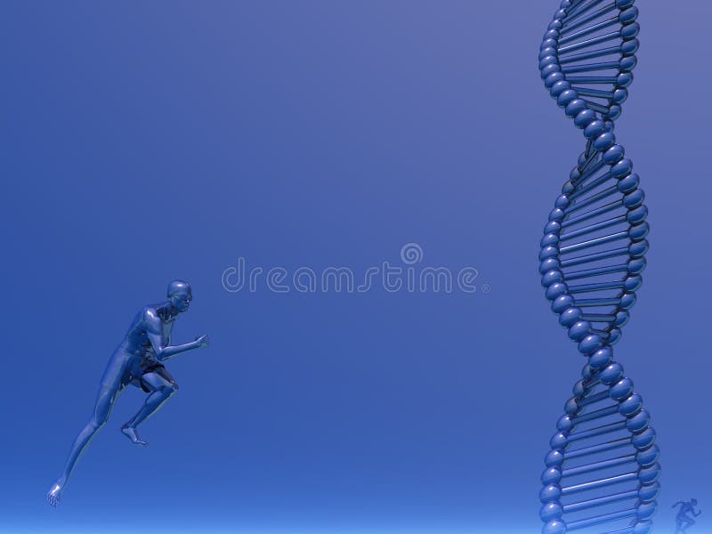 Baby Climbing DNA - with Clipping Path Stock Illustration ...