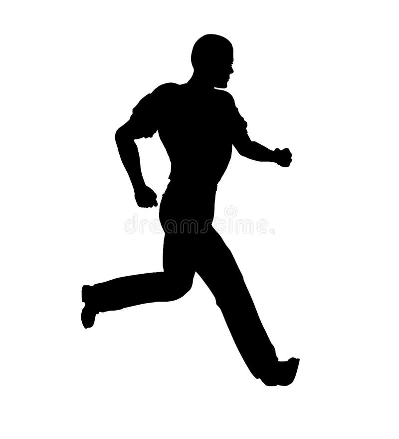 Running Man stock illustration. Illustration of running - 344852