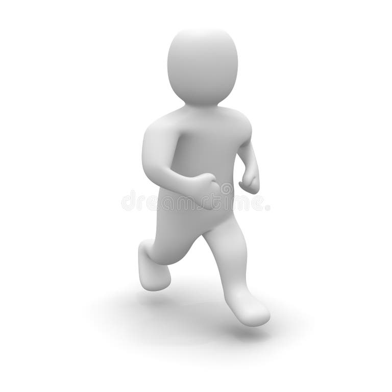 3d White Man Running Stock Illustrations – 4,086 3d White Man Running ...