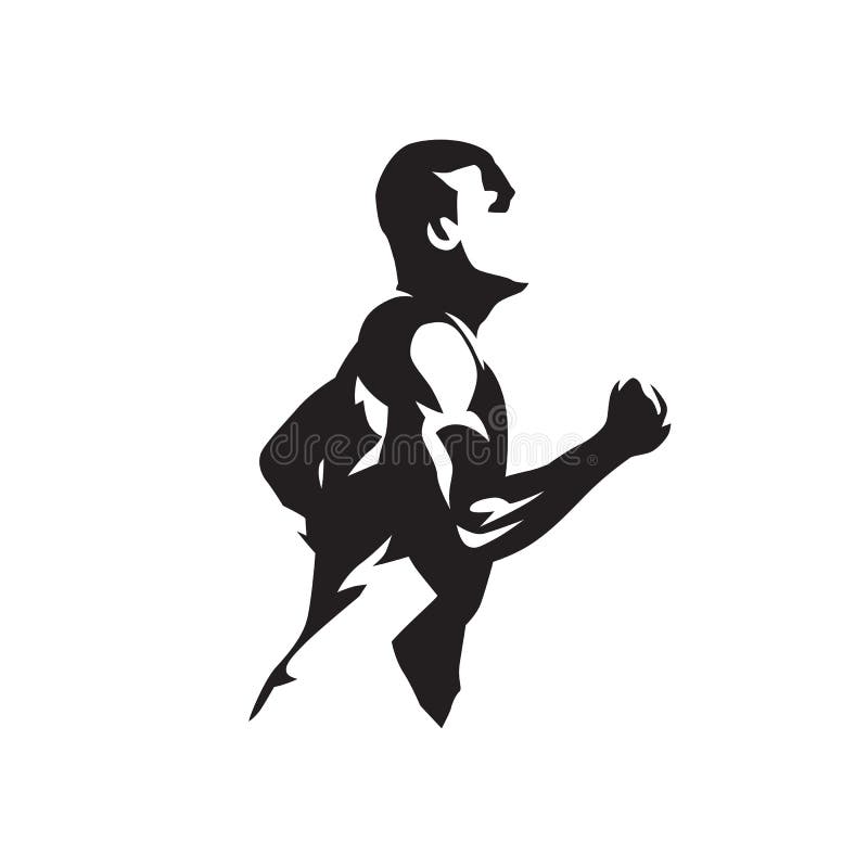Running Man, Abstract Isolated Vector Silhouette. Run Logo Stock Vector ... Running Man, Abstract Isolated Vector Silhouette. Run Logo Stock Vector ...
