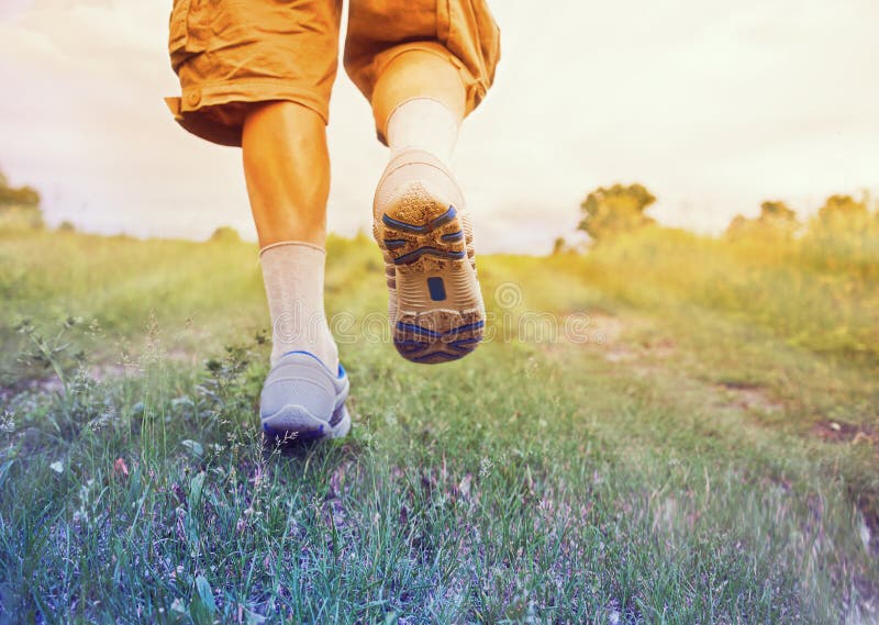 Running man stock image. Image of caucasian, energy, leisure - 41818265