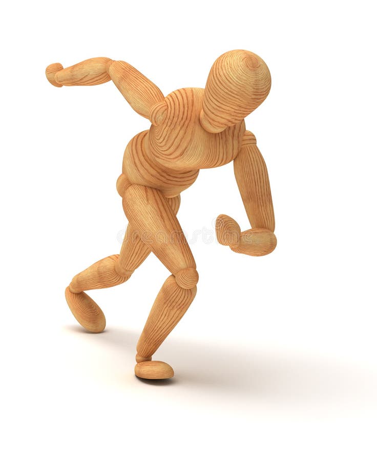 Running Man stock illustration. Illustration of cartoon - 35196624