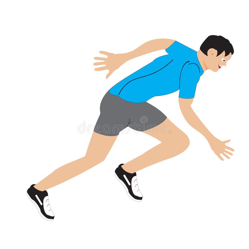 Running Man stock illustration. Illustration of health - 228536340