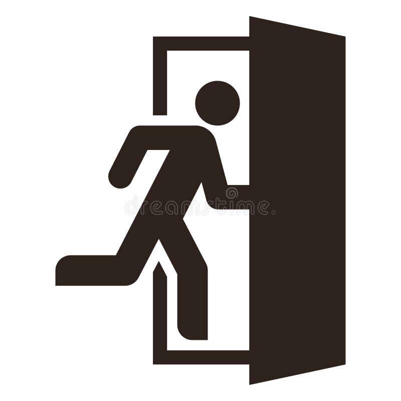 Man Running Out Door Stock Illustrations – 158 Man Running Out Door ...