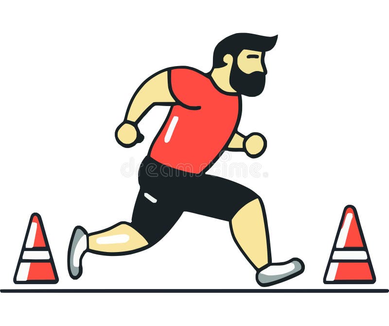 Running Man Fitness Training Exercise Outdoor Stock Image - Image of ...